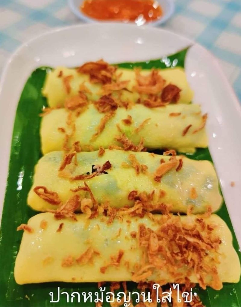 [แซ่บเด้อก๋วยจั๊บญวน Vietnamese Foods อาหารเวียดนาม] Bánh cuốn trứng แบ ...