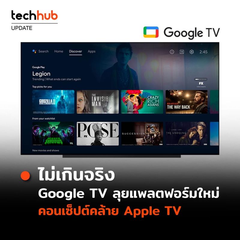 [Techhub] Google ลุยแพลตฟอร์มใหม่ คอนเซ็ปต์คล้าย Apple TV ไม่ใช่แค่อุปกรณ์แชร์หน้าจออีกต่อไป ...
