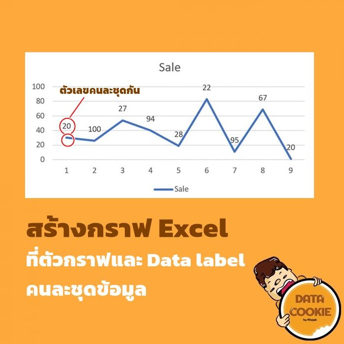 [Datacookie] #สร้างกราฟExcelที่DataLabelคนละชุดข้อมูลกับกราฟ 📈 มาแล้วลูกเพจจ๋า กราฟ Excel ที่หนู ...