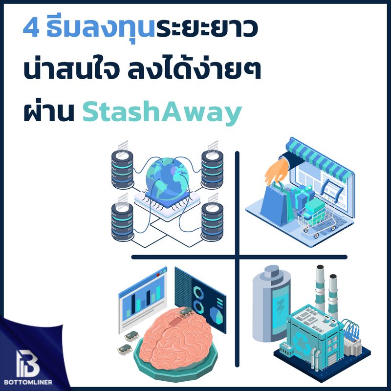 [สรุปหุ้น กองทุน ต่างประเทศ - BottomLiners] 4 ธีมลงทุนระยะยาว น่าสนใจ ลงได้ง่ายๆ ผ่าน StashAway ...