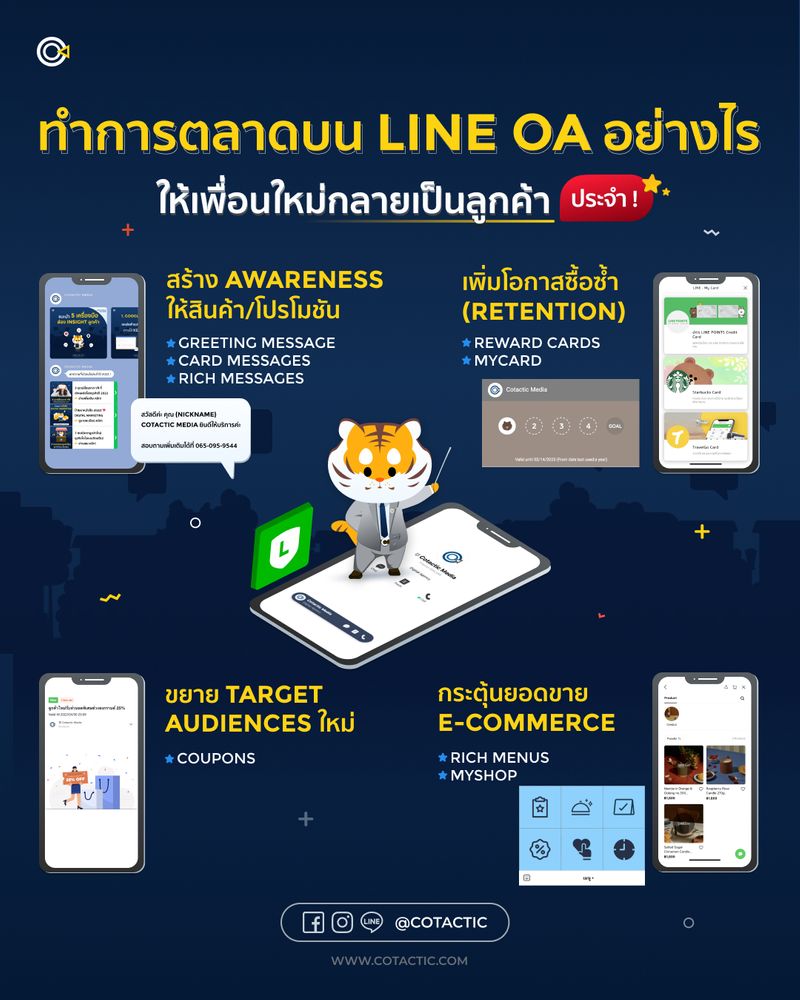 [Cotactic Media] Line OA / Line Official หรือ Line @ ที่ทุกคนรู้จักเป็นแพลตฟอร์มสำคัญที่หลาย ...