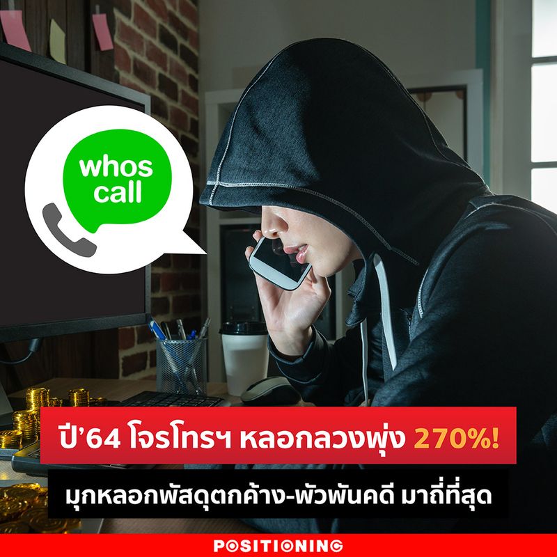 [Positioning Online] - ปี’64 โจรโทรฯ หลอกลวงพุ่ง 270%! มุกหลอกพัสดุตกค้าง-พัวพันคดี มาถี่ที่สุด ...