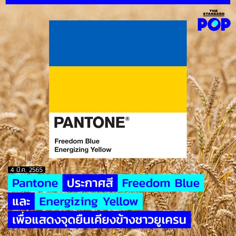 [THE STANDARD POP] Pantone ประกาศสี Freedom Blue และ Energizing Yellow ...