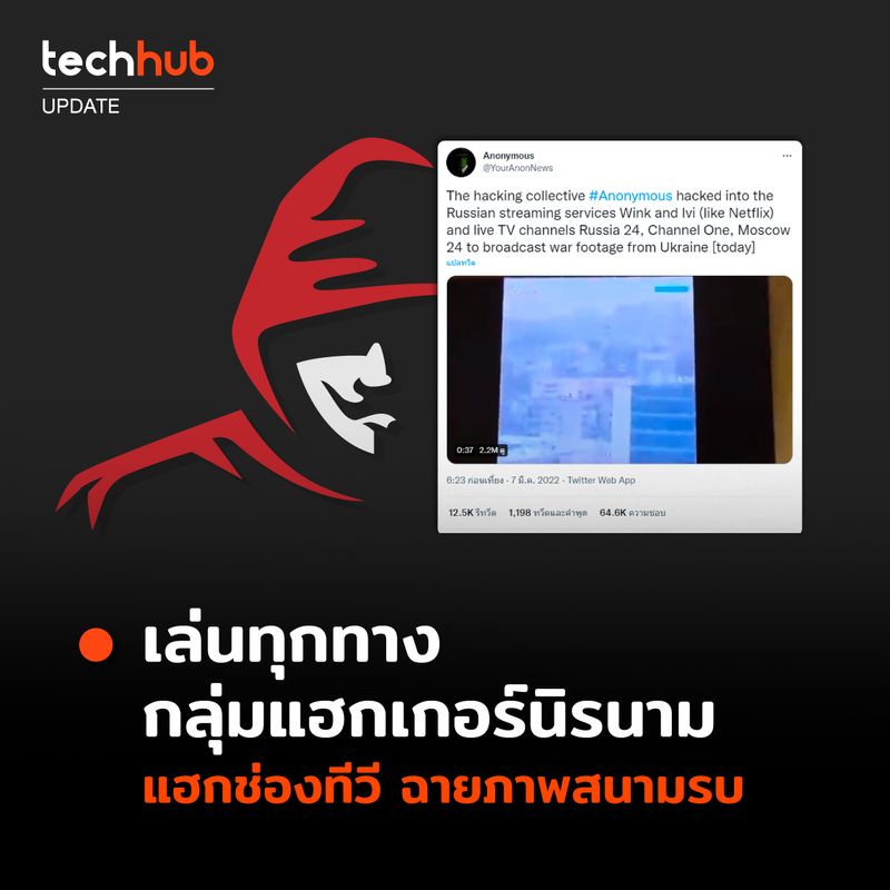 [Techhub] บอกแล้วว่า พวกเรา เอาจริง... กลุ่มแฮกเกอร์นิรนามหรือ Anonymous ได้ประกาศจุดยืนต่อต้าน ...