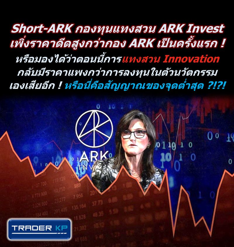 [ทันโลกกับ Trader KP] Short-ARK กองทุนแทงสวน ARK Invest เพิ่งมีราคาดีด ...