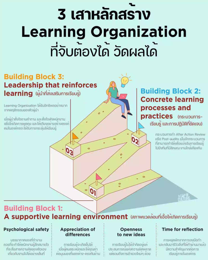 [A Cup of Culture] Infographic: 3 เสาหลักสร้าง Learning Organization ...