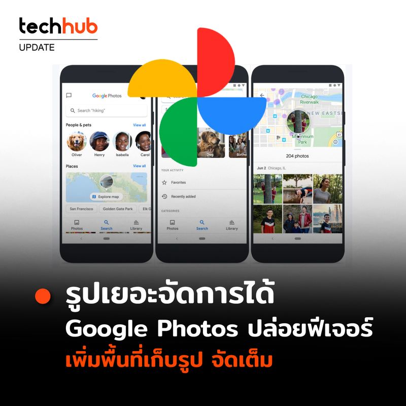 [Techhub] Google Photos แอปสำคัญสำหรับสายเก็บรูปภาพและวิดีโอ ที่มาพร้อมกับพื้นที่เก็บข้อมูลฟรี ...