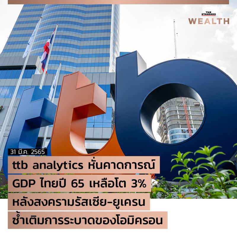 [the Standard Wealth] Ttb Analytics หั่นคาดการณ์ Gdp ไทยปี 65 เหลือโต 3