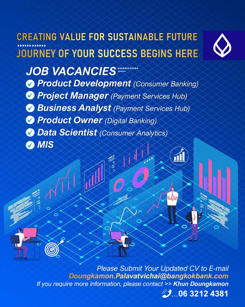 [Bangkok Bank Career] JOURNEY OF YOUR SUCCESS BEGINS HERE We’re looking ...