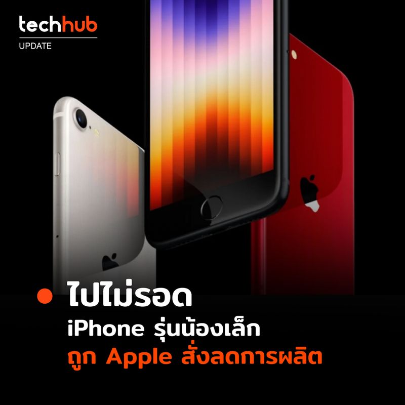[Techhub] iPhone รุ่นน้องเล็ก ถูก Apple สั่งลดการผลิต ใช่ว่า iPhone ทุกรุ่นปล่อยมาแล้วจะปัง ...