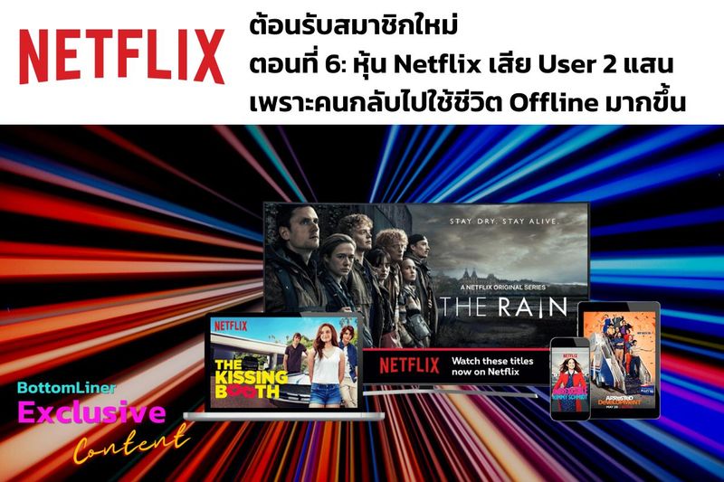 [สรุปหุ้น กองทุน ต่างประเทศ - BottomLiners] Exclusive Content ตอนที่ 6: หุ้น Netflix เสีย User 2 ...