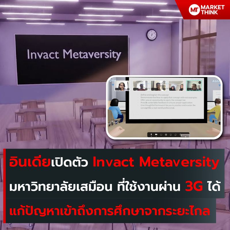 [MarketThink] อินเดียเปิดตัว Invact Metaversity มหาวิทยาลัยเสมือน ที่ ...