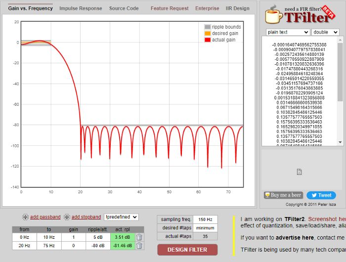 [อิเล็กทรอนิกส์] ประยุกต์ FIR Filter ด้วย T-FILTER #FIR Filter, #DEV ...