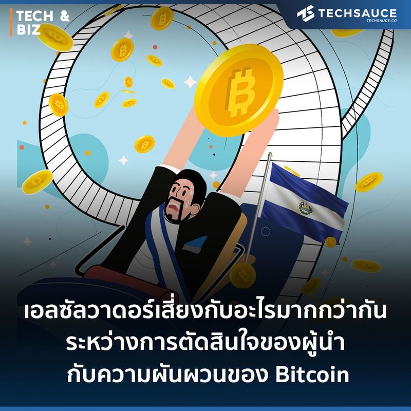 [Techsauce] เอลซัลวาดอร์เสี่ยงกับอะไรมากกว่ากัน ระหว่างการตัดสินใจของผู้นำ กับความผันผวนของ ...