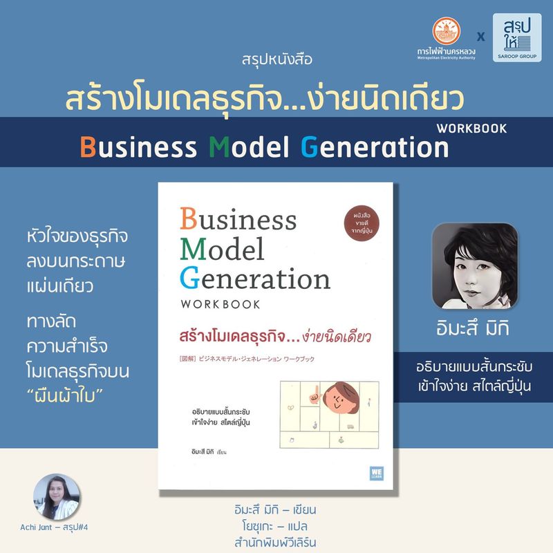[สรุปให้] สรุปหนังสือ: "สร้างโมเดลธุรกิจ...ง่ายนิดเดียว" Business Model Generation Workbook ...