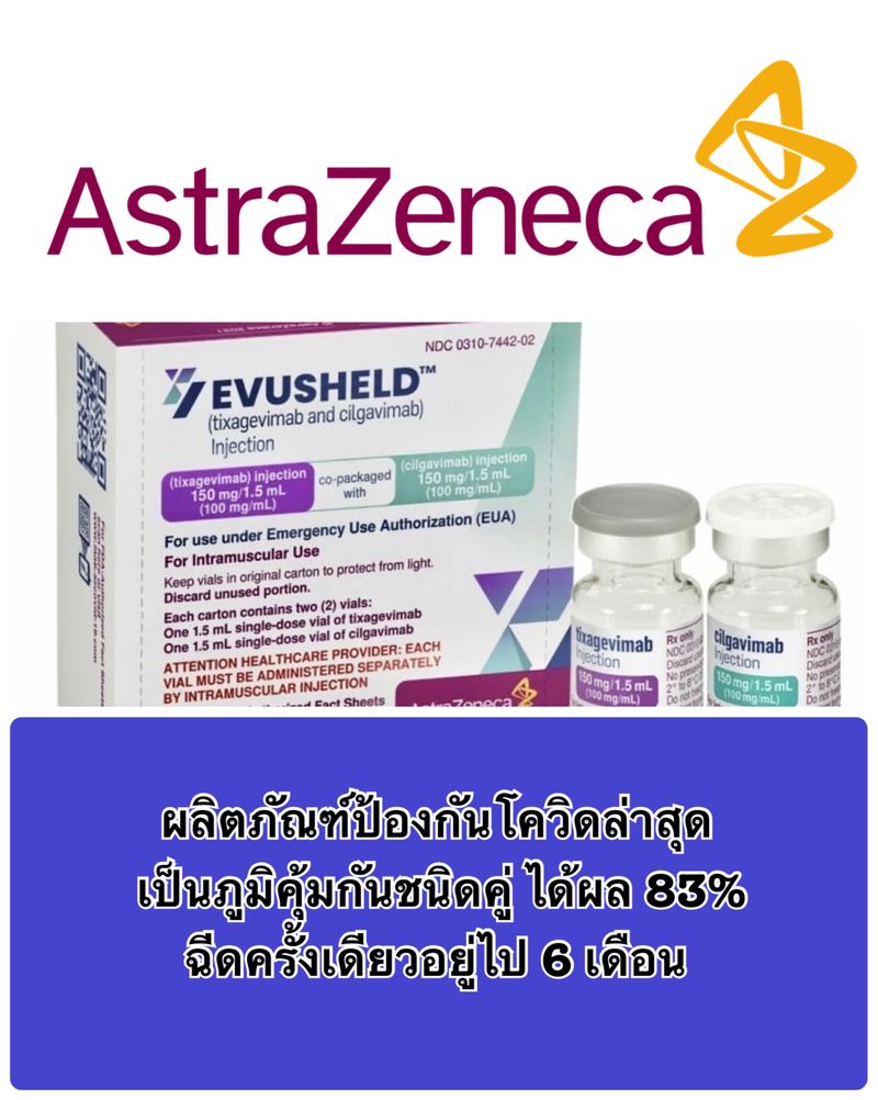 [ร้อยแปดพันเก้ากับหมอเฉลิมชัย] Evusheld : ผลิตภัณฑ์ล่าสุดของ ...