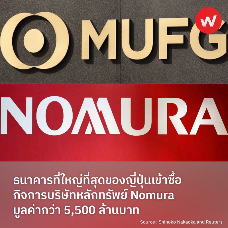 [WABIZ รู้รอบทิศ ธุรกิจญี่ปุ่น] Mitsubishi UFJ Financial Group (MUFG) จะเข้าซื้อกิจการบริษัท ...
