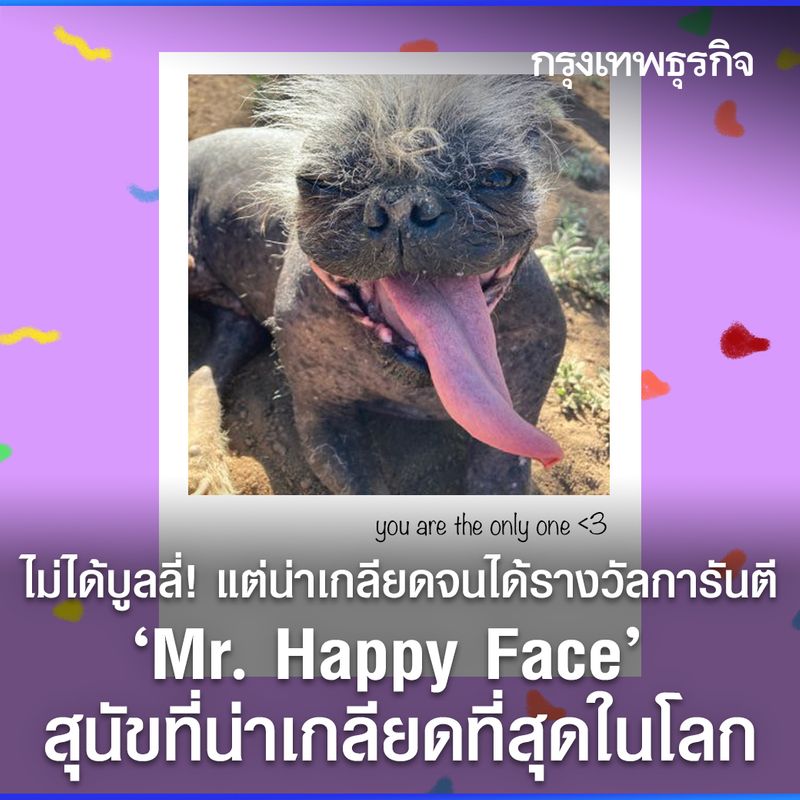 [กรุงเทพธุรกิจ] ไม่ได้บูลลี่! แต่น่าเกลียดจนได้รางวัลการันตี ‘Mr. Happy ...