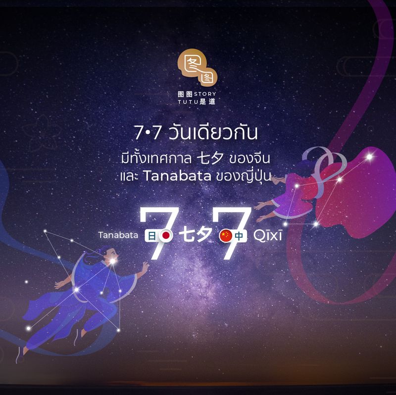 [tutustory 图图是道] [[ 7 เดือน 7 วันเดียวกัน มีทั้งเทศกาล 七夕 ของจีน และ Tanabata ของญี่ปุ่น ]] 🎋🥳 7 ...
