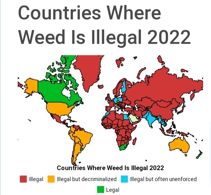 [Everythinghobby] ประเทศที่กัญชา ยังผิดกฎหมาย 2022 Countries Where ...