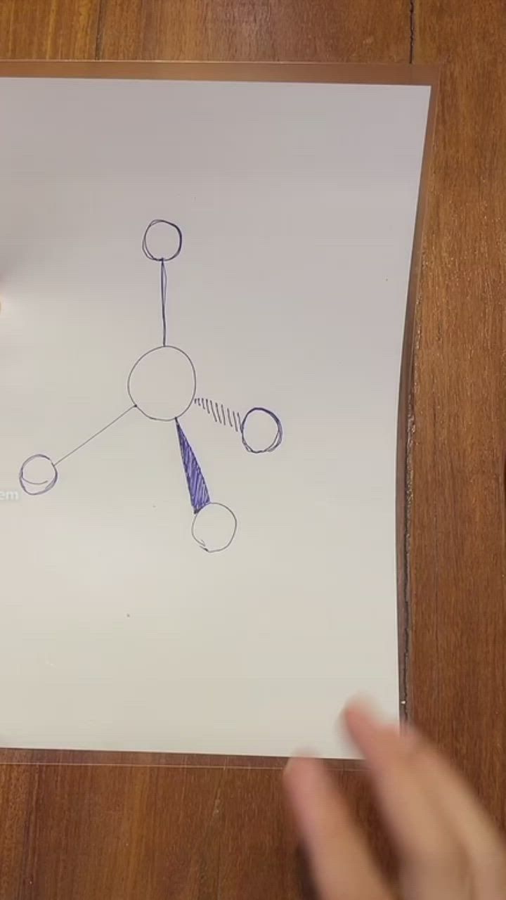 [เคมี ครูกุ๊ก] พันธะ Wedge-dash . #3นาทีมีประโยชน์ #เคมีครูกุ๊ก #กสพท ...