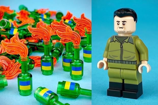 [Everythinghobby] •Zelenskyy and Molotov Cocktail Legos.... •Russian ...