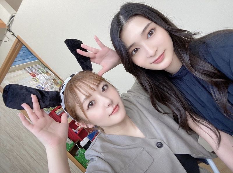 [JAV World ] ส่งสองสาวจากค่าย SOD มาบอกฝันดีค่ะ Aozora Hikari & Honjo Suzu