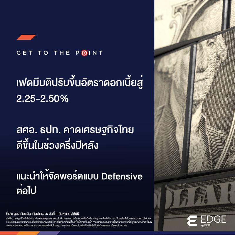 [EDGE Invest] 🎯 Get to the point 🎯 🔹 สหรัฐฯ รายงานข้อมูลเศษฐกิจที่สำคัญหลายตัว ได้แก่ • GDP ...