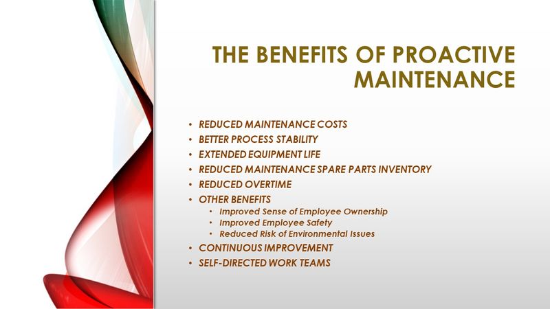 [วิศวกรรมซ่อมบำรุง] The benefits of Proactive Maintenance หัวใจสำคัญใน ...