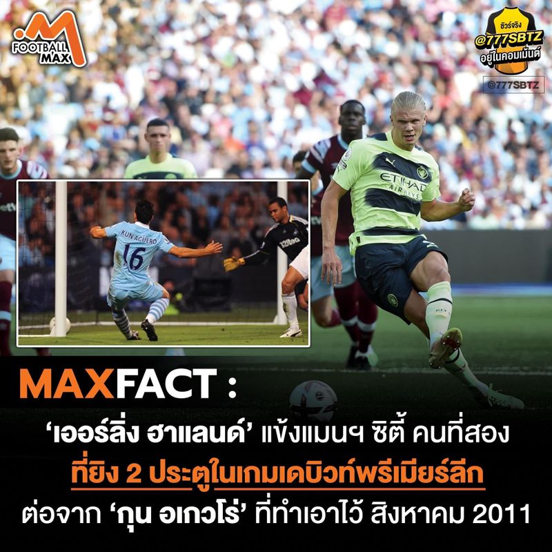 [FootballMax-เพราะทุกวันคือฟุตบอล] ไม่ต้องให้รอนานสำหรับประตูแรกอย่างเป็นทางการของ 'เออร์ลิ่ง ฮา ...