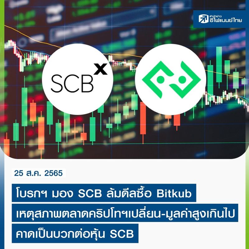 [efinanceThai - สำนักข่าวหุ้น และการลงทุน] โบรกฯ มอง SCB ล้มดีลซื้อ ...