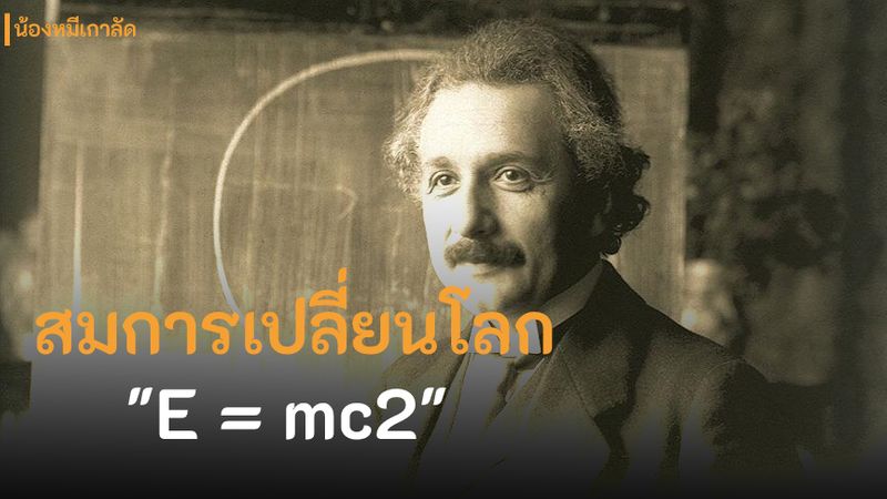 [น้องหมีเกาลัด] สมการเปลี่ยนโลก "E=mc^2" หลายคนอาจจะเคยเห็นสมการนี้ผ่านตากันมาบ้างไม่ว่าจะเป็นใน ...