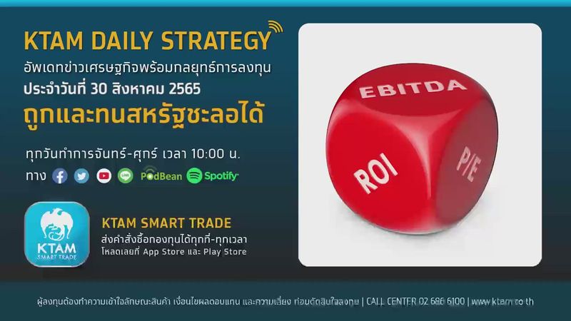 [Krungthai Asset Management] "ถูกและทนสหรัฐชะลอได้" KTAM Daily Strategy ...