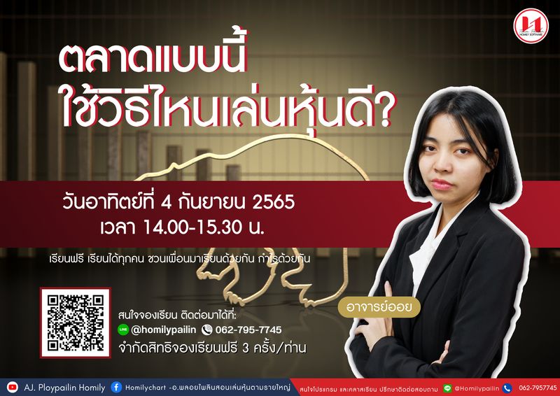 [Homily Software-โรงเรียนสอนเล่นหุ้น] ติดตามหุ้น #SET50 ด้วยกราฟ ...