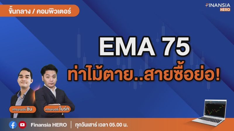 [Finansia HERO] “EMA 75” ท่าไม้ตาย...สายซื้อย่อ!!! . สัปดาห์นี้พานักลงทุนสายซื้อย่อ หาหุ้นด้วย ...