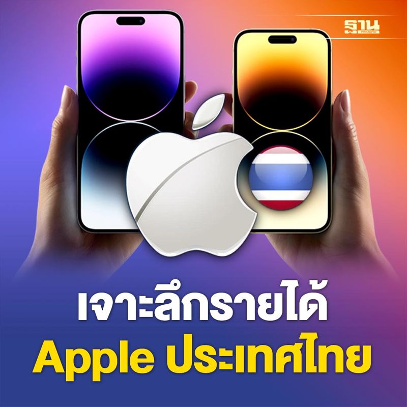 [ฐานเศรษฐกิจ_Thansettakij] iPhone 14 เปิดจองแล้ว!! ชวนเจาะลึกรายได้ Apple ประเทศไทย Creden Data ...