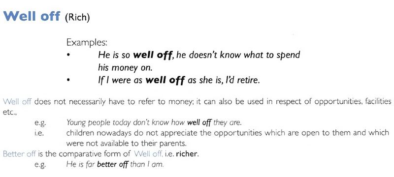 [ajarnallen.guru] The idiom of the day is: Well off