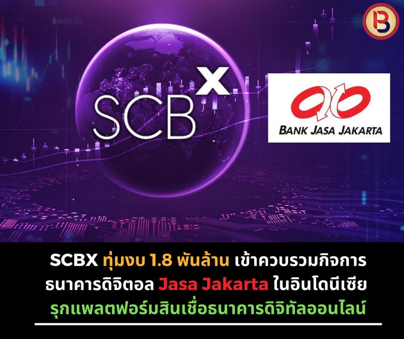 [Bestbroker168] SCBX ทุ่มงบ 1.8 พันล้าน เข้าควบรวมกิจการธนาคารดิจิตอล Jasa Jakarta ในอินโดนีเซีย ...