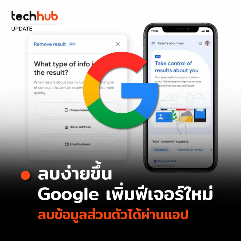 [Techhub] ลบได้ง่ายขึ้น Google เพิ่มฟีเจอร์แจ้งลบข้อมูลส่วนตัว ให้สาวก Android ได้ใช้ก่อนใคร ...