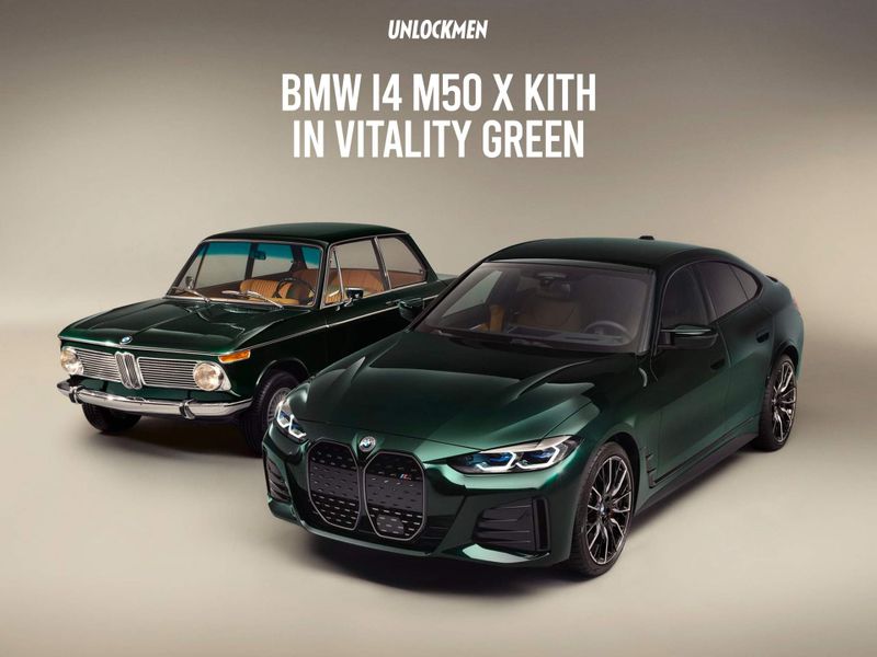[UNLOCKMEN] BMW X KITH i4 M50 IN VITALITY GREEN - An exclusive color ...