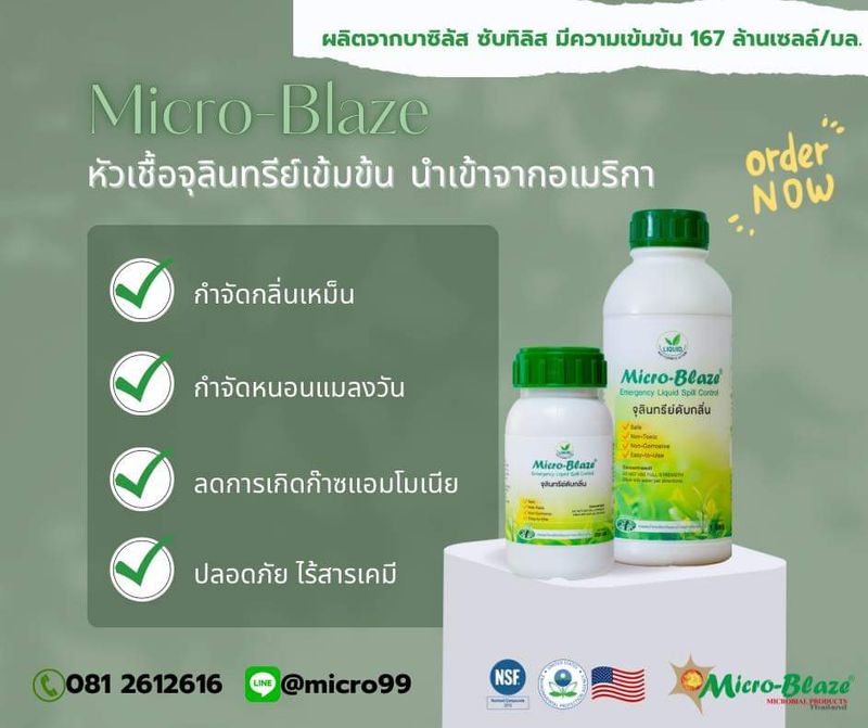 [Micro-Blaze จุลินทรีย์ดับกลิ่นเหม็นและกำจัดแมลงวัน] #จุลินทรีย์ไมโคร ...
