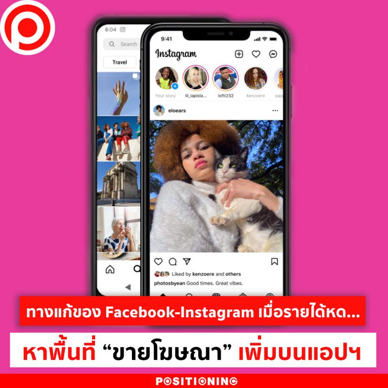 [Positioning Online] - ทางแก้ของ Facebook-Instagram เมื่อรายได้หด... หาพื้นที่ “ขายโฆษณา” เพิ่ม ...