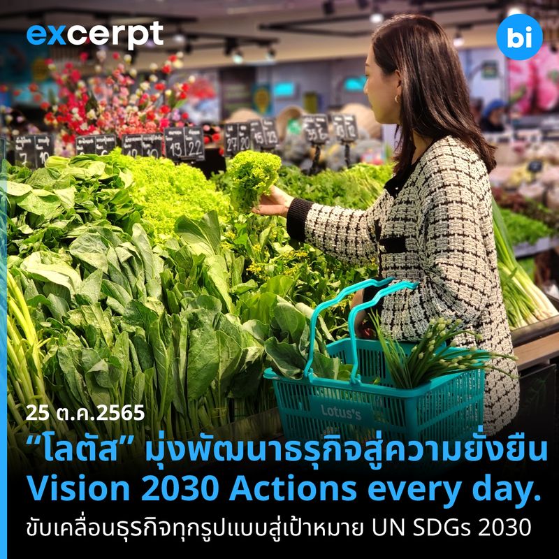 [Brand Inside] “โลตัส” มุ่งพัฒนาธุรกิจสู่ความยั่งยืน Vision 2030 Actions every day. เน้น ...