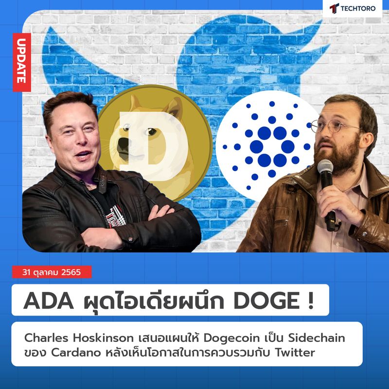 [TechToro] ADA ผุดไอเดียผนึก DOGE ! Charles Hoskinson เสนอแผนให้ Dogecoin เป็น Sidechain ของ ...