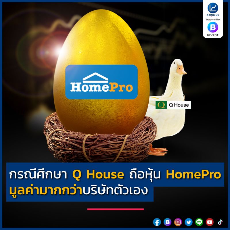 [ลงทุนแมน] กรณีศึกษา Q House ถือหุ้น HomePro มูลค่ามากกว่าบริษัทตัวเอง ...