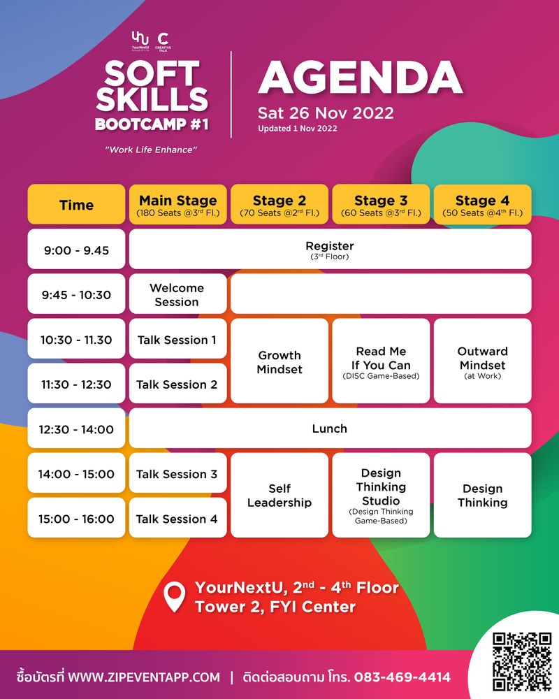 [CREATIVE TALK] SOFT SKILLS BOOTCAMP ครั้งที่ 1 “Work Life Enhance” Bootcamp 2 วัน รวม 6 ...