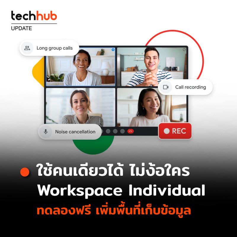 [Techhub] Google Workspace Individual เปิดตัวมาตั้งแต่ปี 2021 โดยทดลองเปิดให้ใช้ไม่กี่ประเทศ แต่ ...
