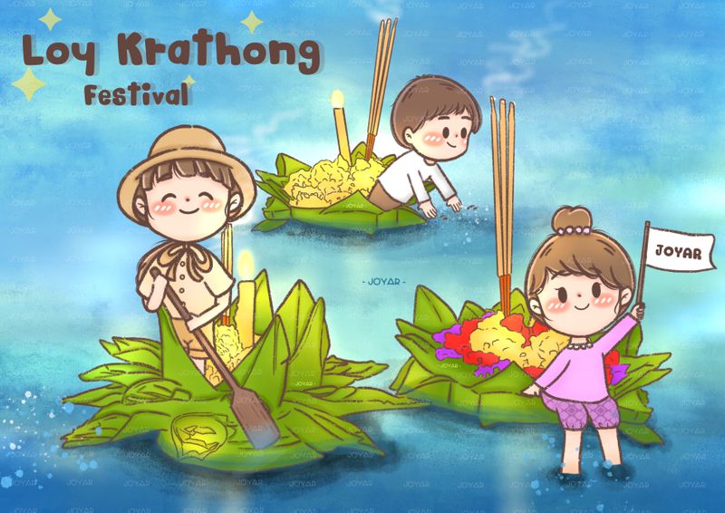 [JOYAR] สุขสันต์วันลอยกระทงค่าาา…💦🌕🍃🌸 . ลอยกระทงปีนี้ ขอให้มีแต่สิ่งดีๆ ...