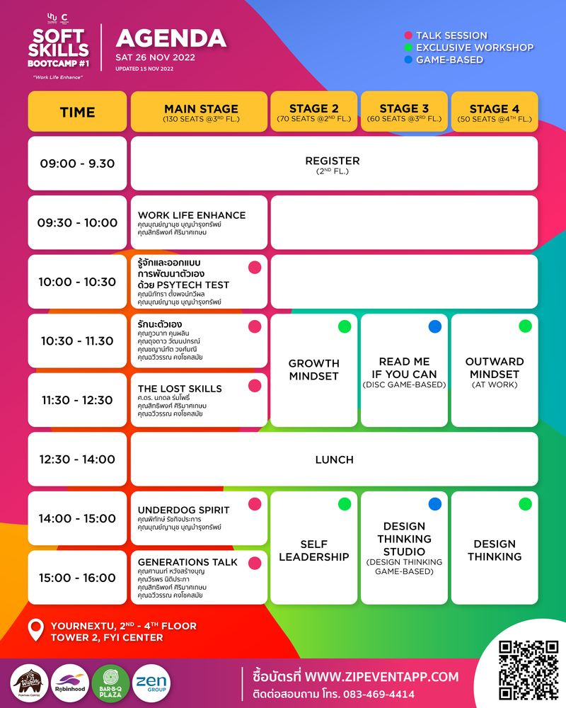 [CREATIVE TALK] เตรียมวางแผนได้เลยว่าจะเข้า Session ไหน Workshop ใด เพราะ Agenda ของงาน SOFT ...