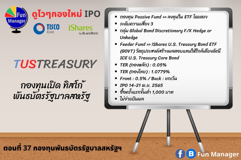 [Fun Manager] #ดูไวๆกองใหม่IPO ตอนที่ 37 . กองทุนพันธบัตรรัฐบาลสหรัฐฯ ...